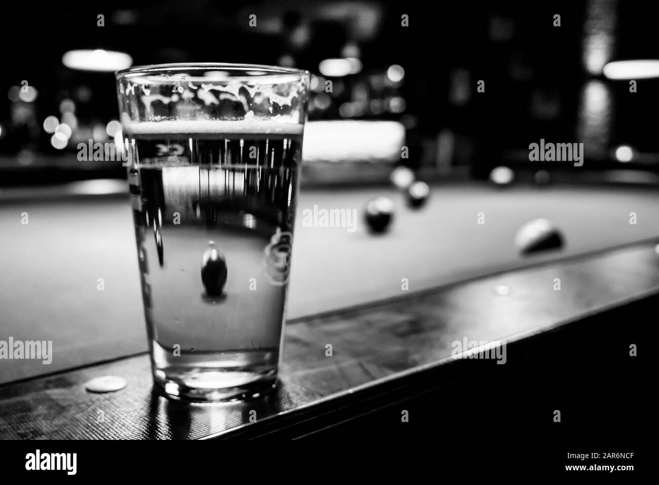 The billiard party Black and White Stock Photos & Images - Alamy
