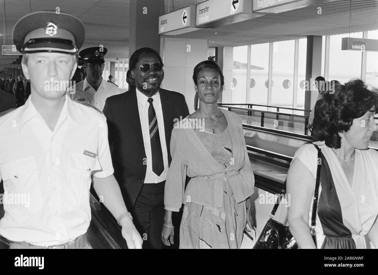 Departure of the wife of Desi Bouterse, Ingrid Bouterse-Figueira from ...