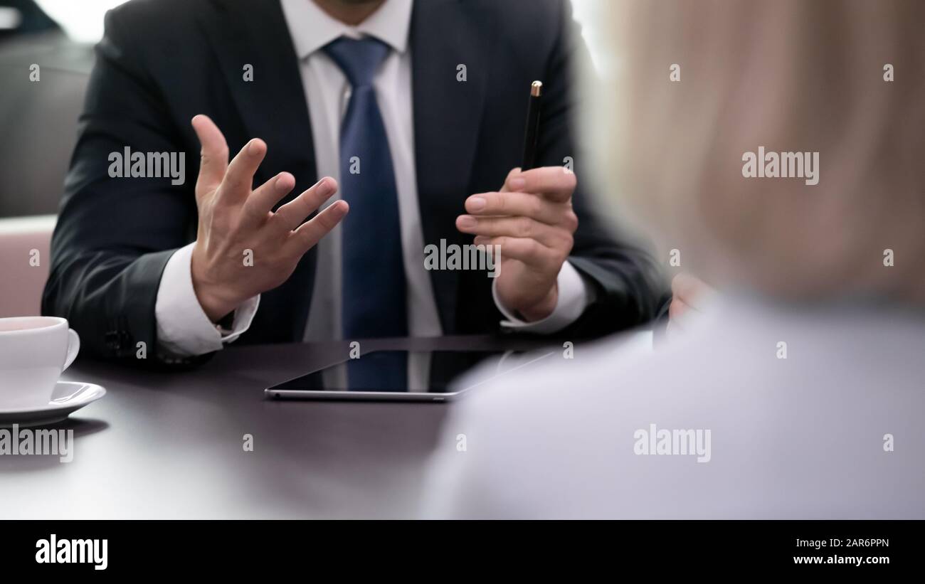 Explaining hands hi-res stock photography and images - Alamy