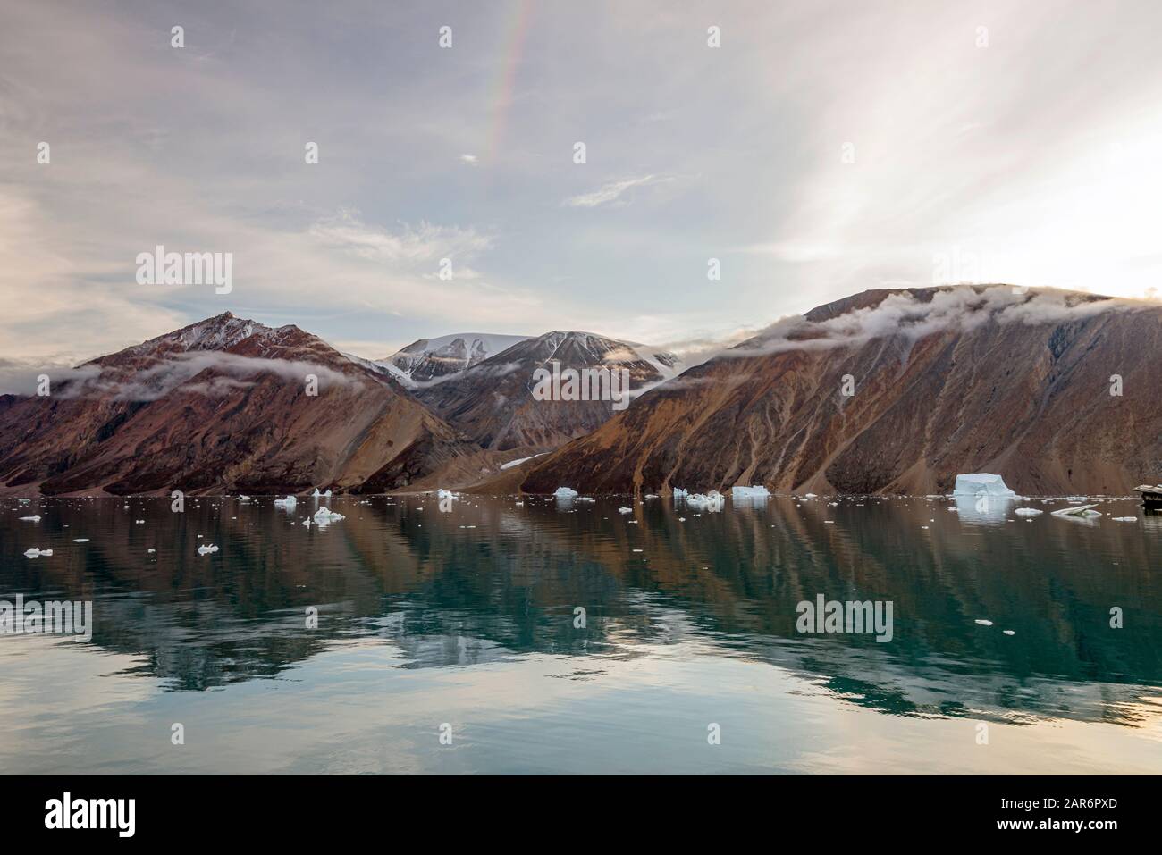 Rypefjord, Scoresby Sound, east Greenland Stock Photo - Alamy