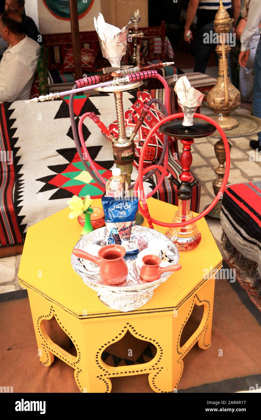 Water pipe table in Carthage Land, popular amusement park in Hammamet ...