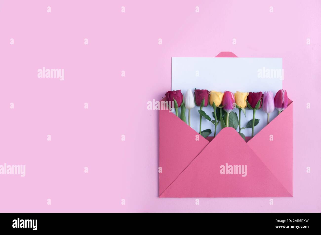 Rose inside envelope hi-res stock photography and images - Alamy