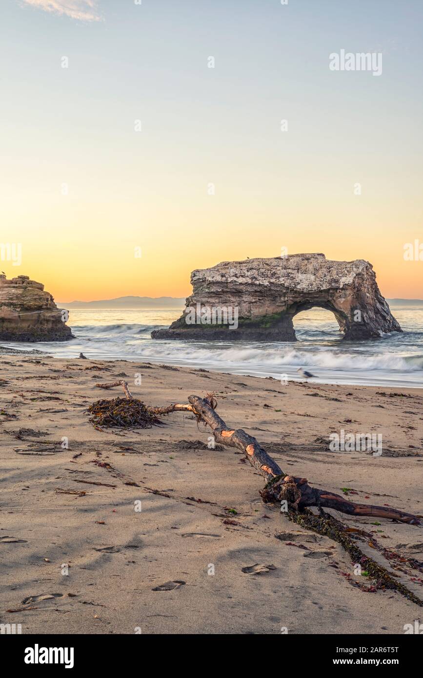 Natural Bridges State Beach. Santa Cruz, California, USA Stock Photo ...