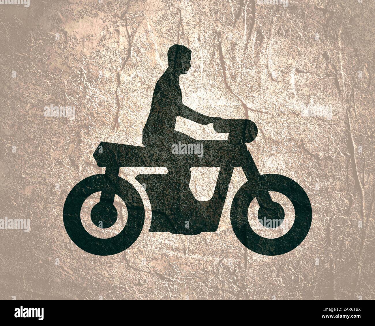Motorcycle rider icon for design and creativity Stock Photo - Alamy
