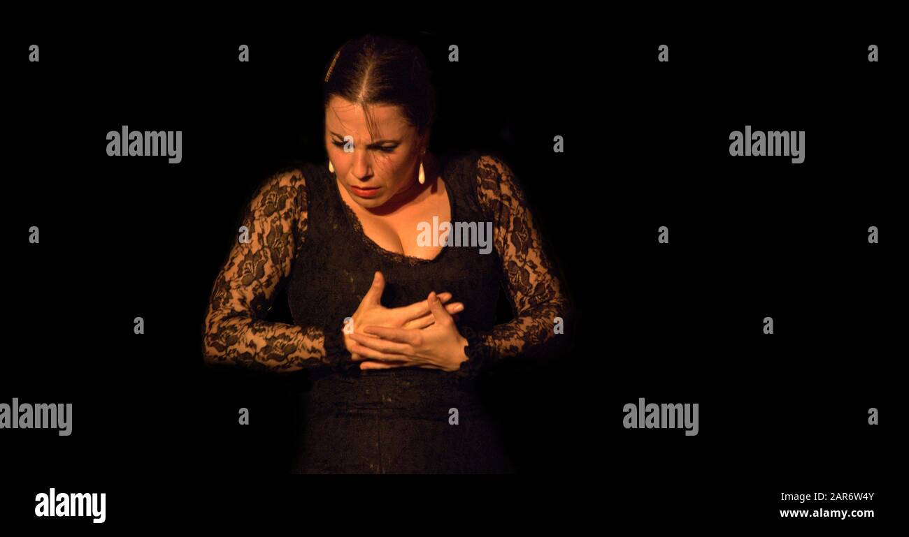 the passionate flamenco dancer Stock Photo - Alamy