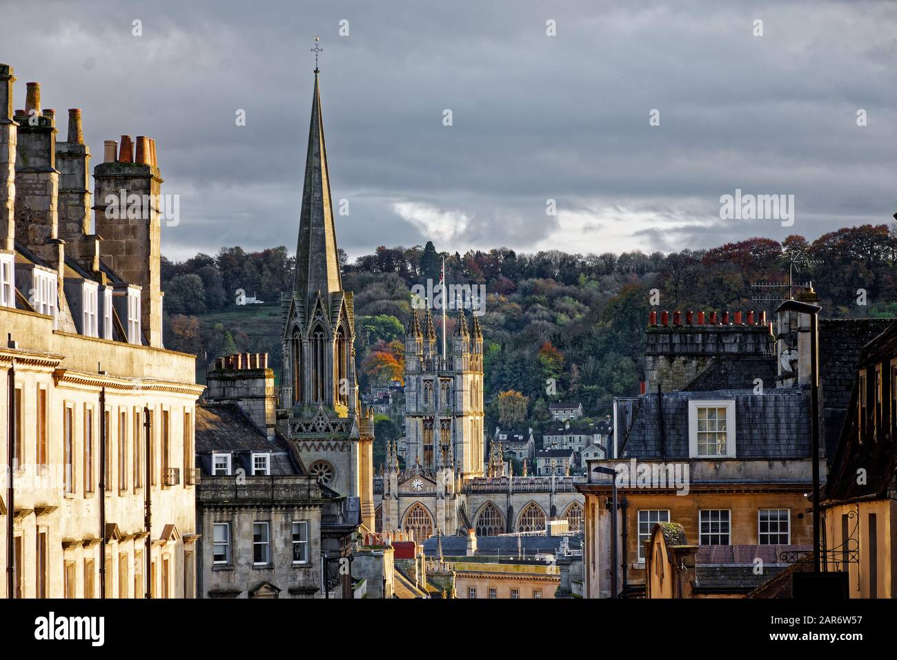 Bath in glorious Autumn colours Stock Photo - Alamy