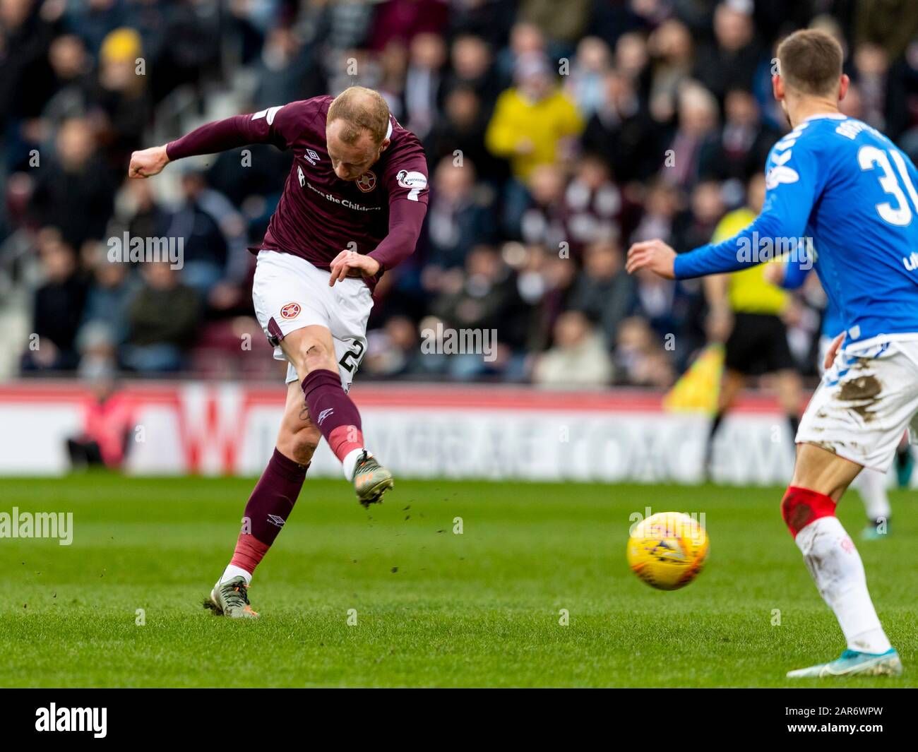 Tynecastle Park, Edinburgh, UK. 26th Jan, 2020. Scottish Premier League ...