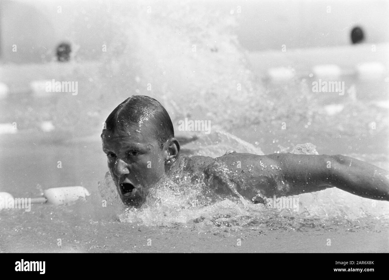 Dutch Swimming Championships. Dirk Langerhorst in action on the 200m ...