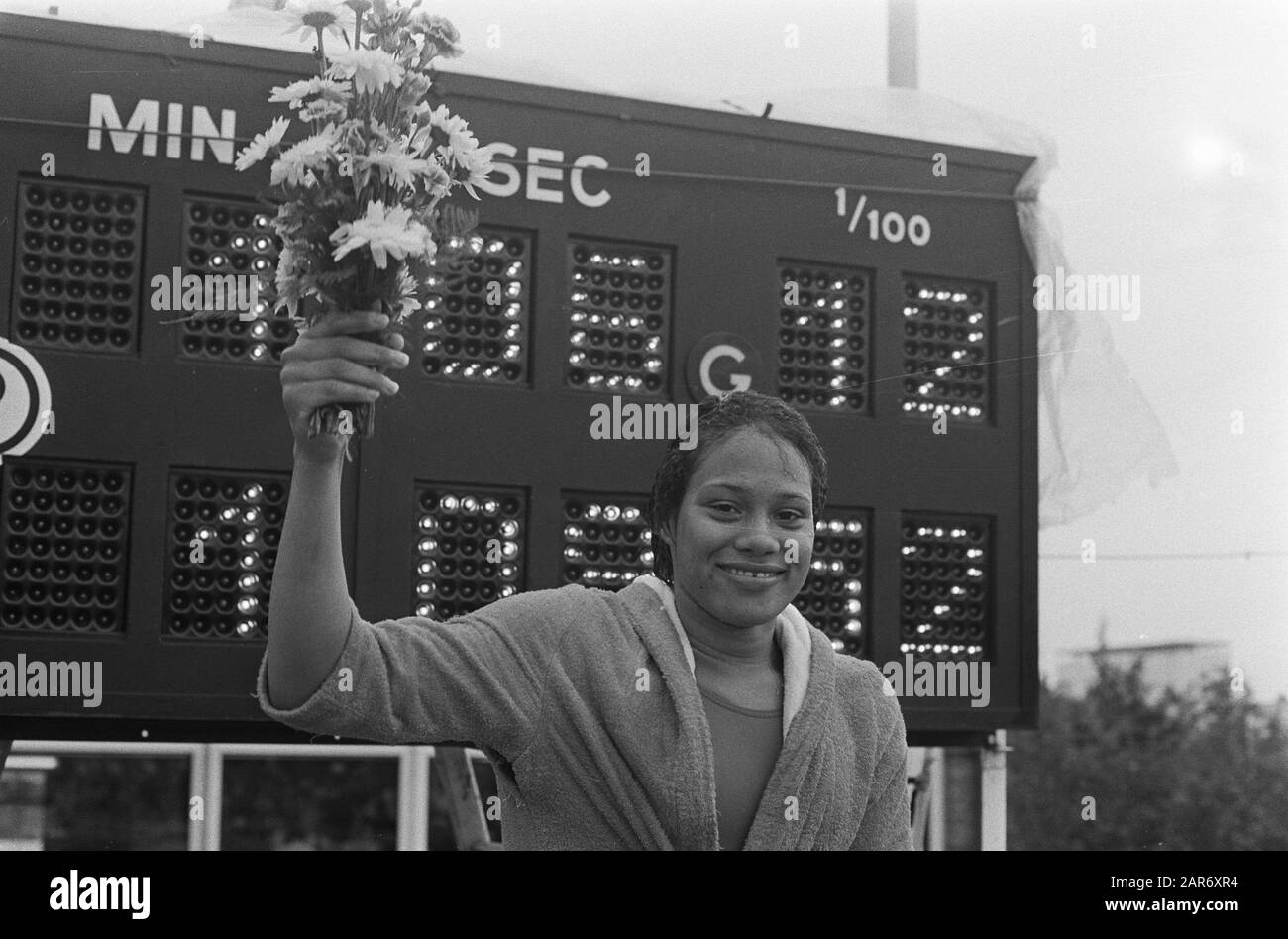 Dutch Swimming Championships in Meppel, Enith Brigitha on stage Date ...