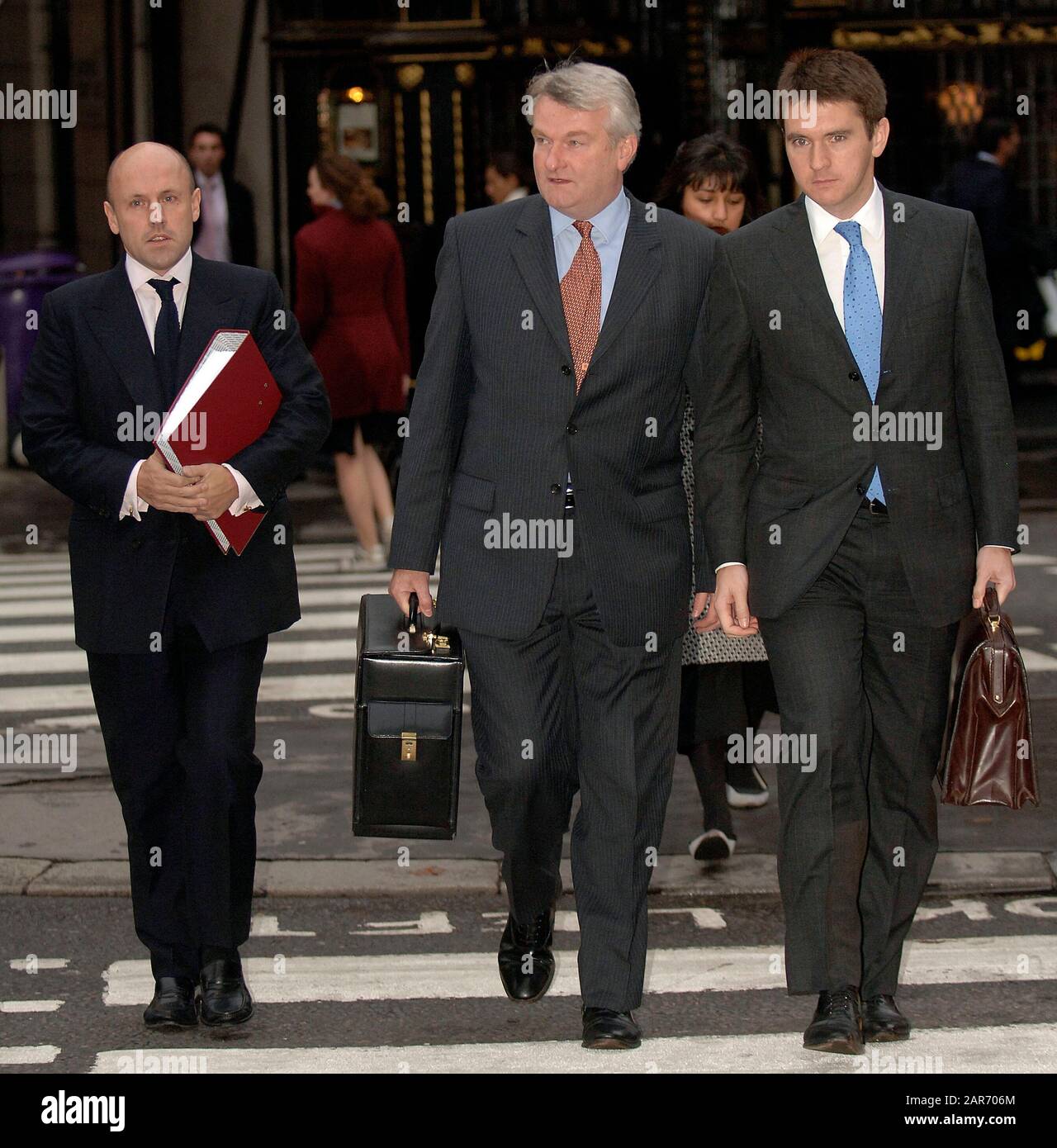Princess Diana inquest team attending the High Court. Mr Ian Burnett QC ...