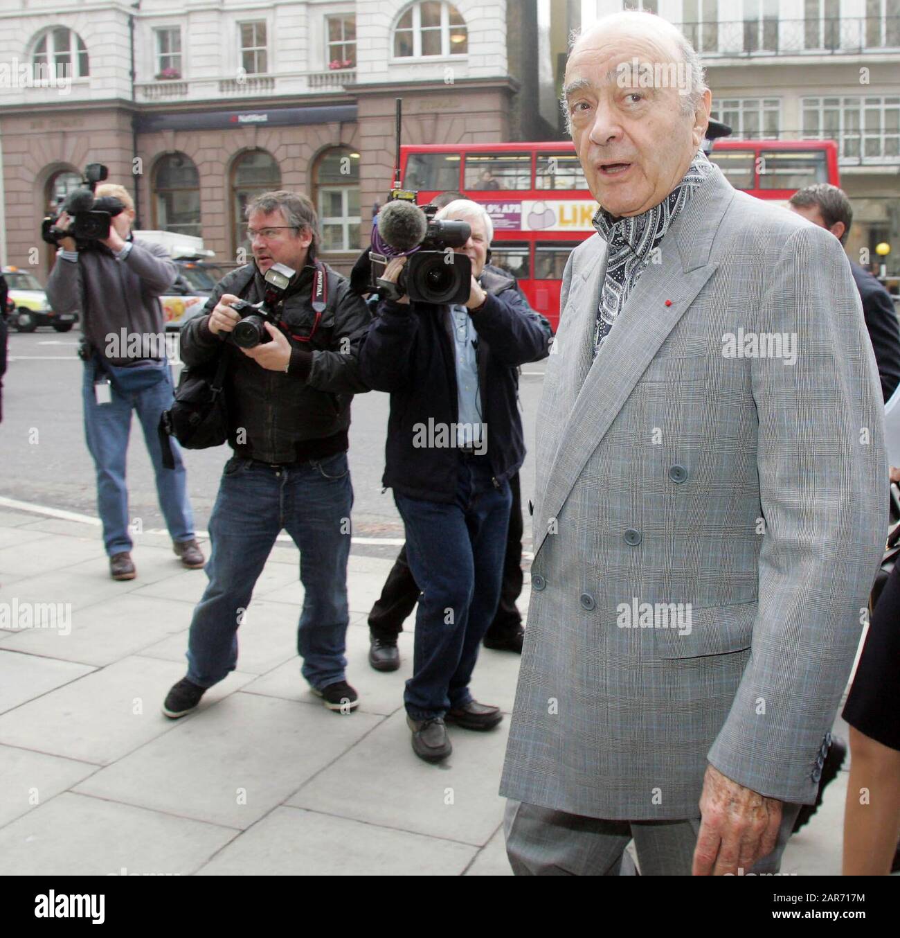 Mohamed Al-Fayed in 2007 appearing at the High Court in London for the ...