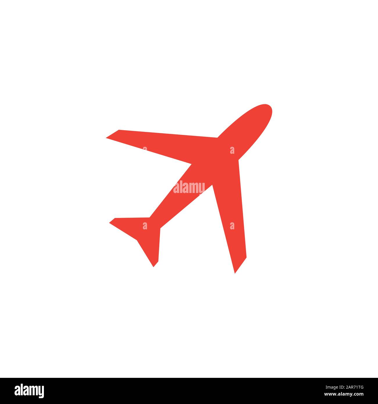 Red Airplane Icon