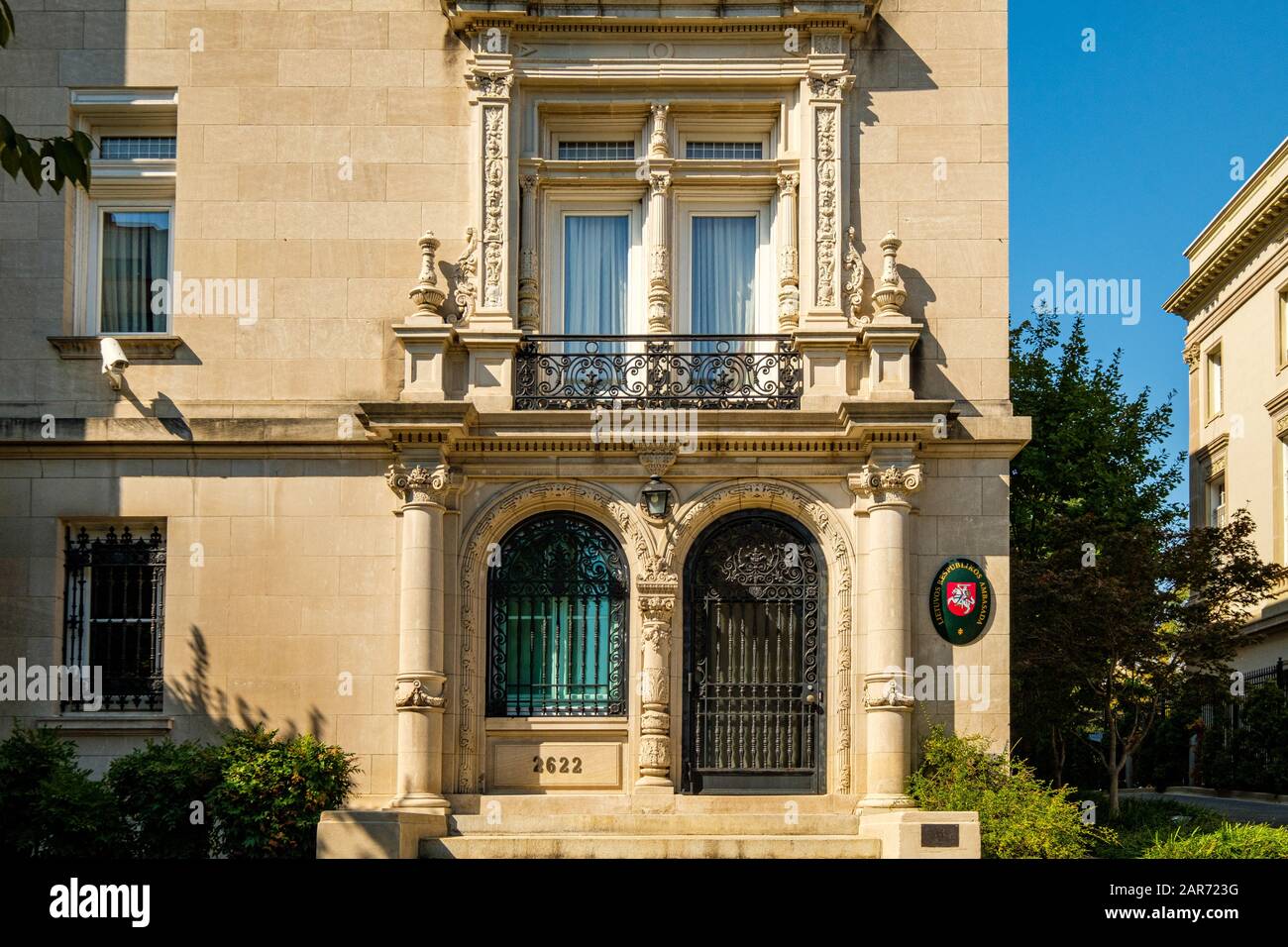 Embassy of Lithuania, 2622 16th Street NW, Washington DC Stock Photo ...