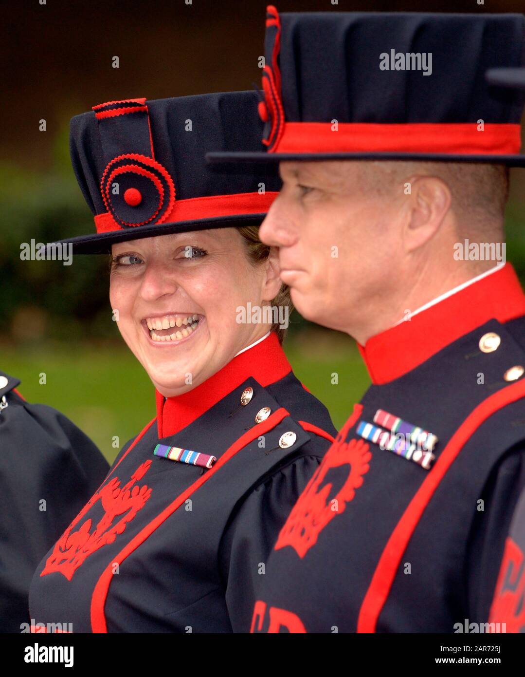 The first female yeoman warder beefeater hi-res stock photography and ...