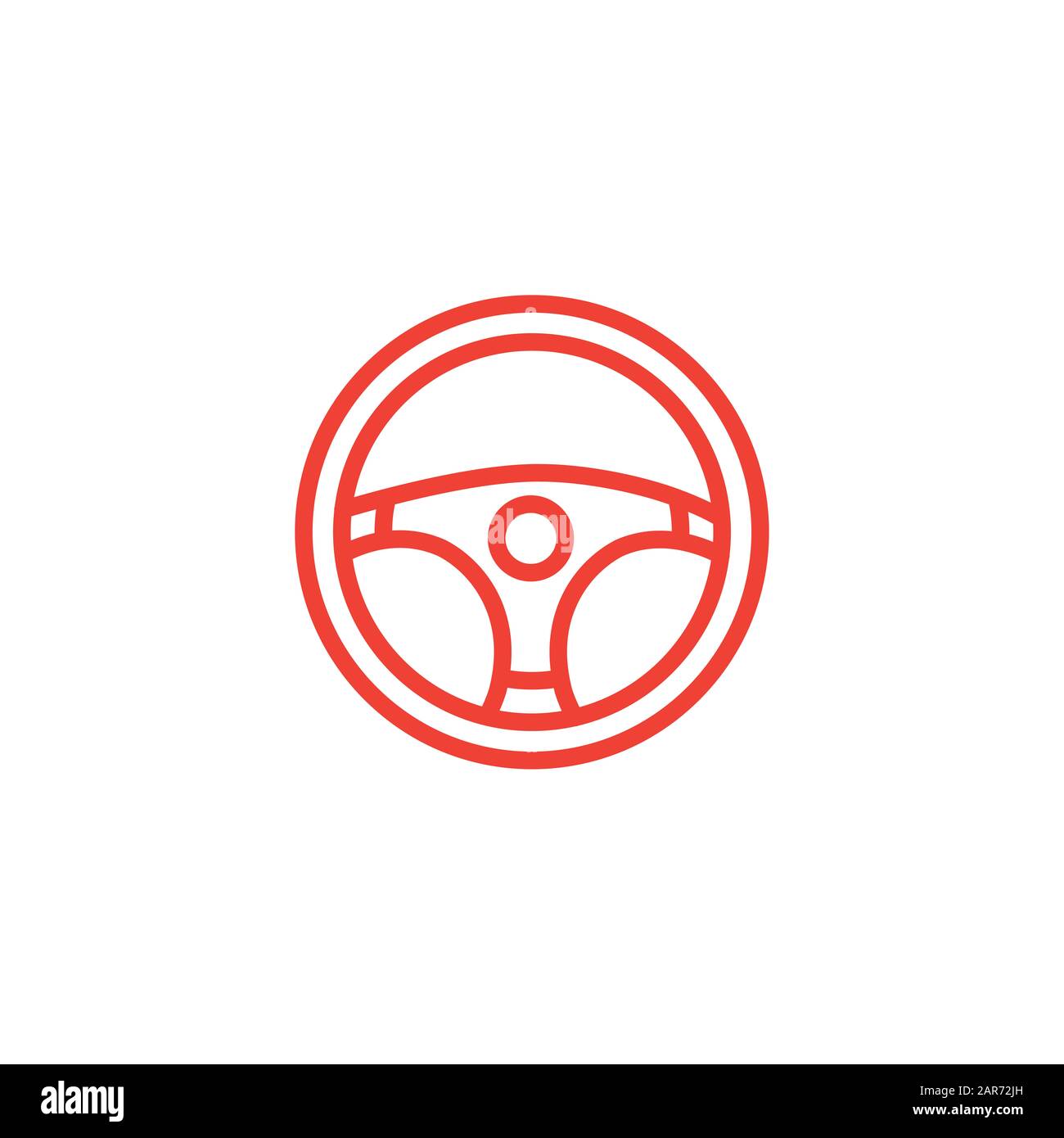 Steering Wheel Icon Flat