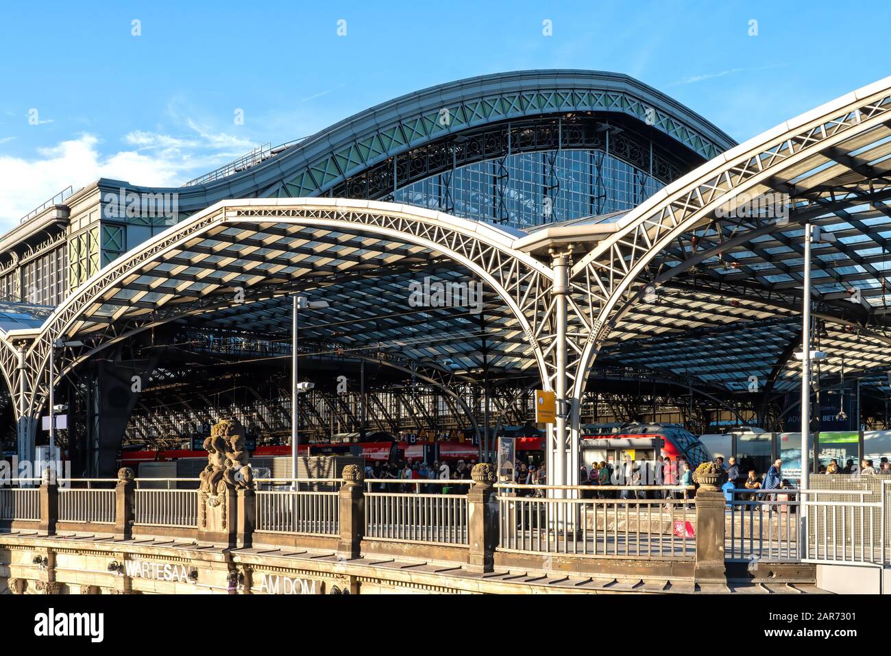 Cologne, Germany, 09/15/2019: Deutsche Bahn trains at central railway ...