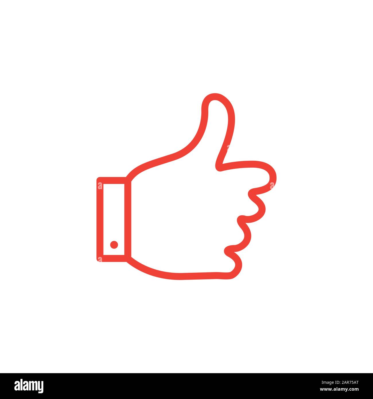 Thumbs Up Icon Flat