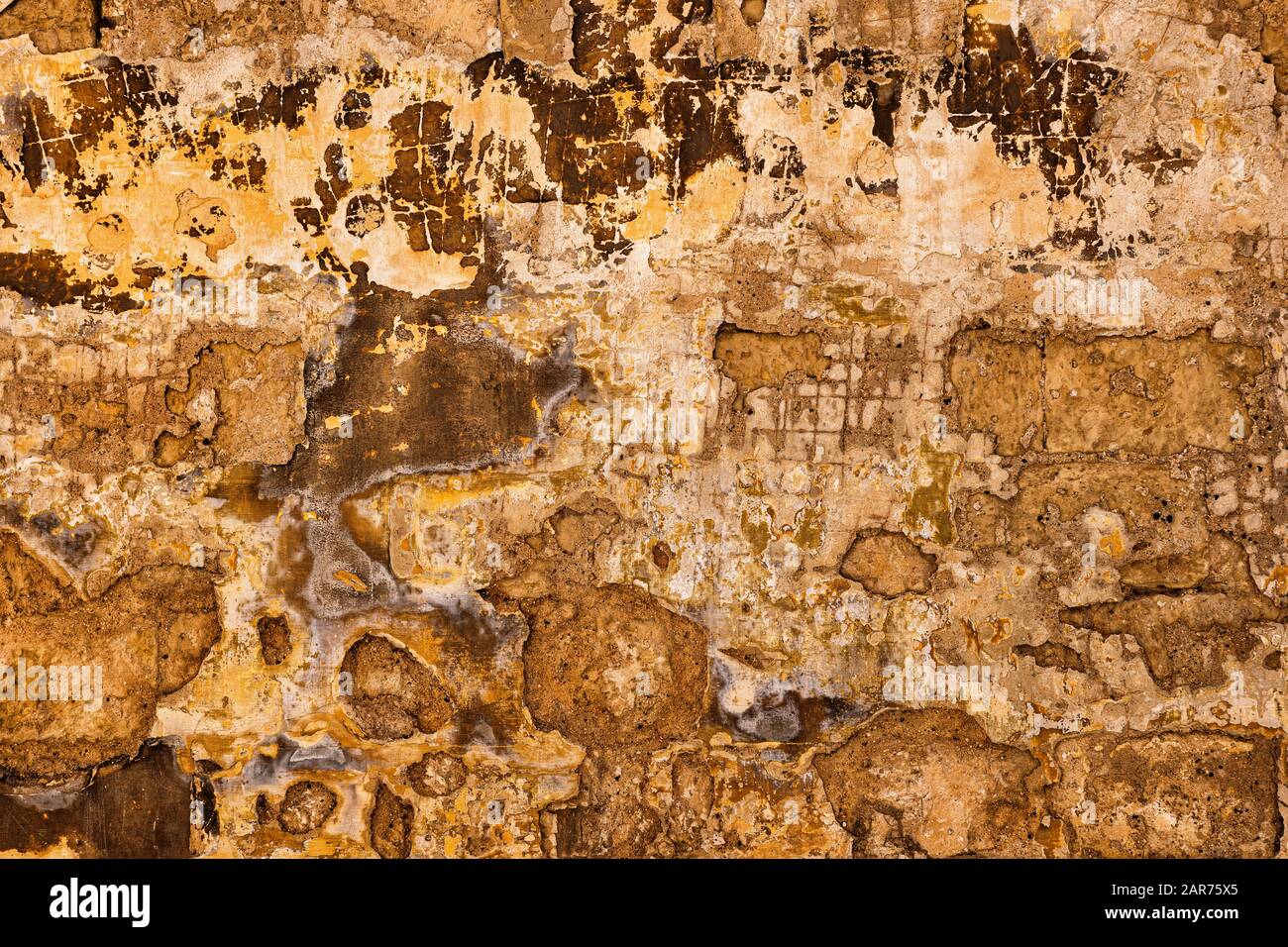 Old grunge wall texture and background, weathered stone blocks behind ...