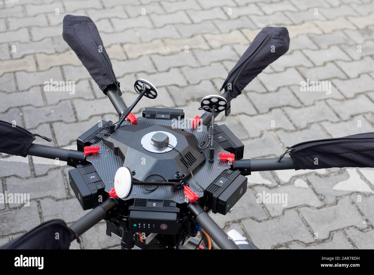 drone in action, used to monitor air quality Stock Photo - Alamy