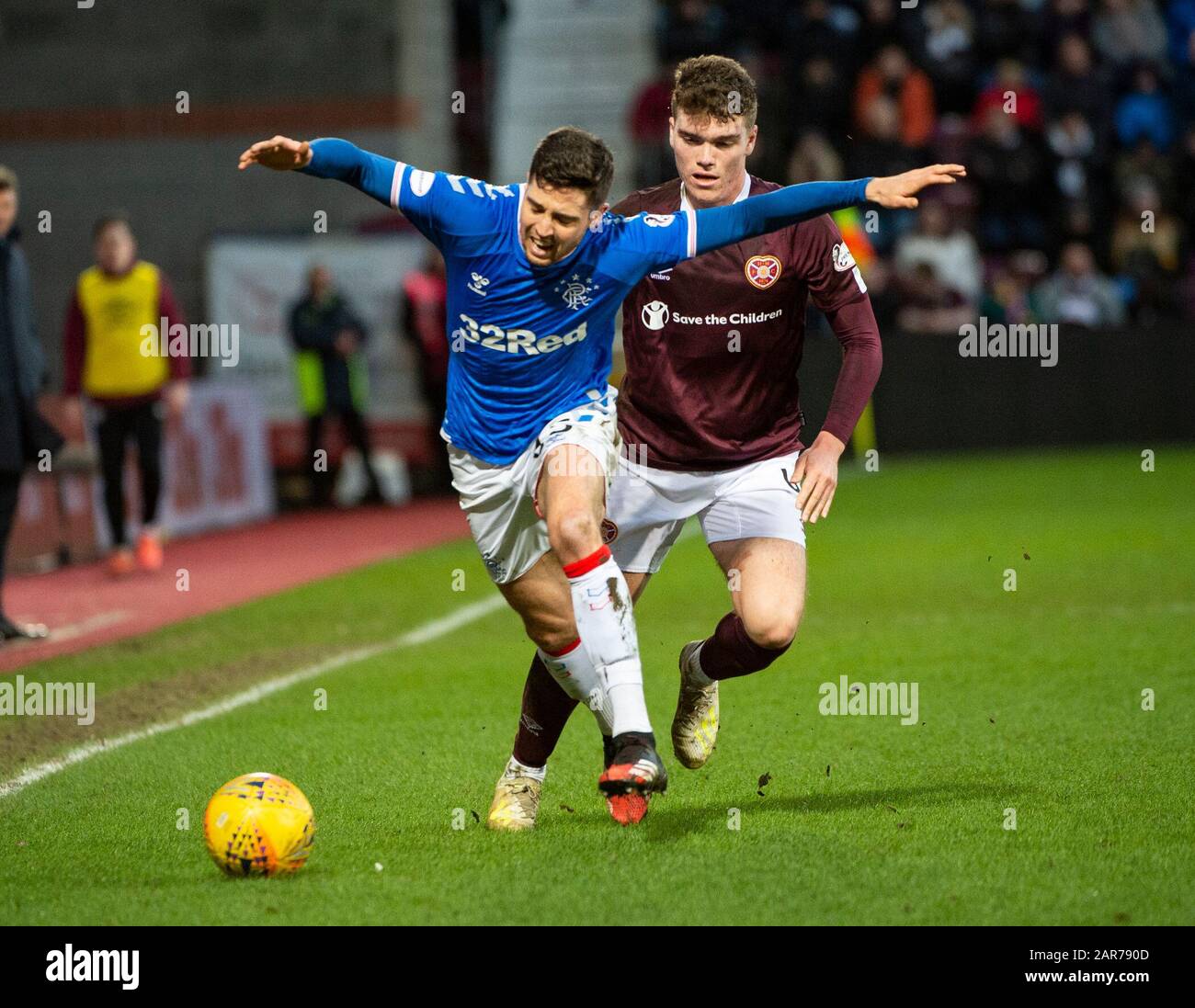 Edinburgh, UK. 26th Jan, 2020. Pic shows: Rangers' defender, Matt ...