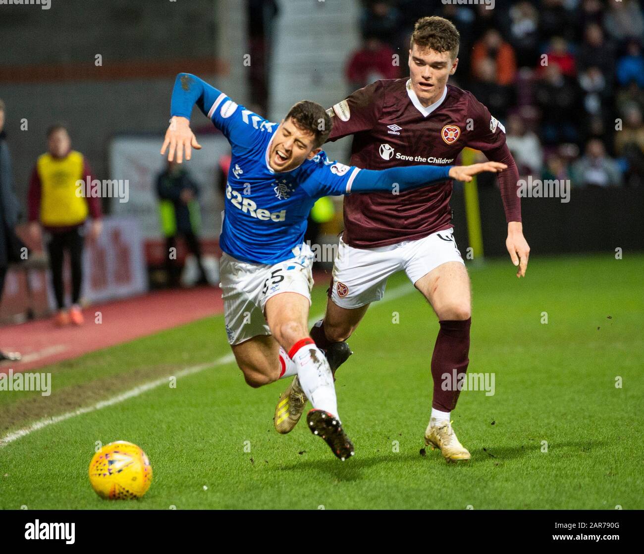Edinburgh, UK. 26th Jan, 2020. Pic shows: Rangers' defender, Matt ...