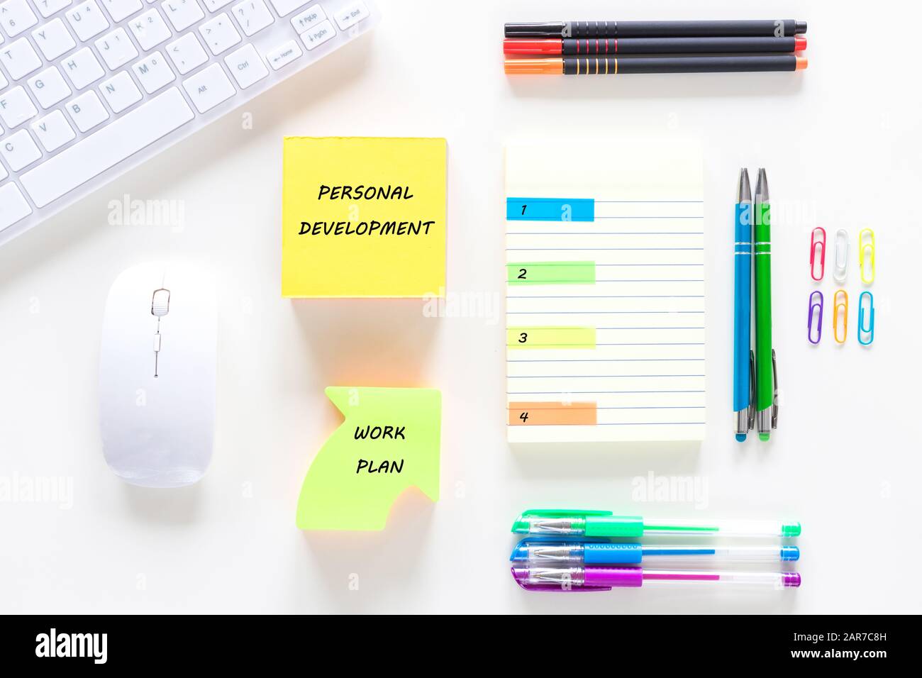 workplace, office. Handwritten note "Personal development" Below the ...