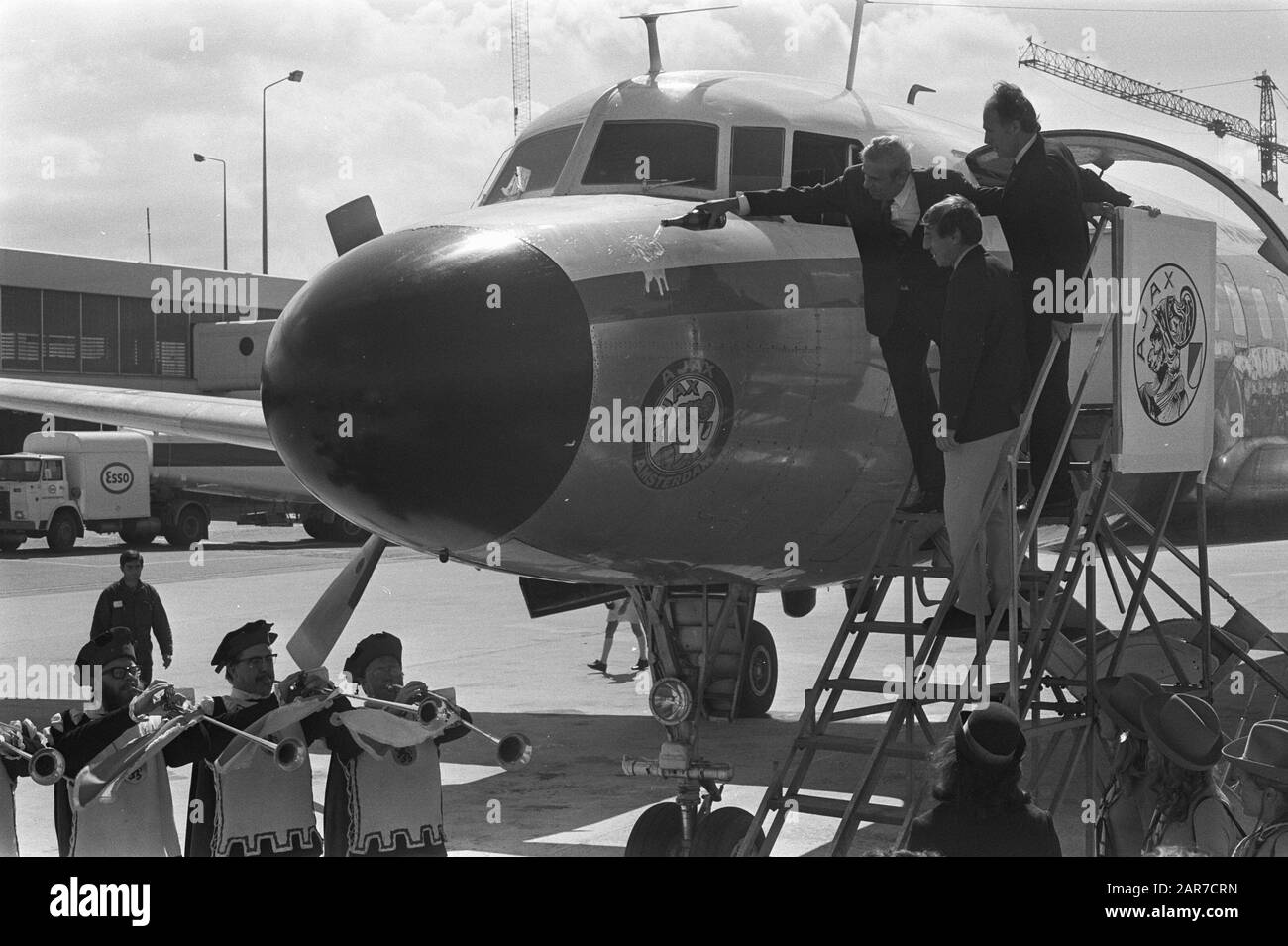 Aircraft christening Black and White Stock Photos & Images - Alamy