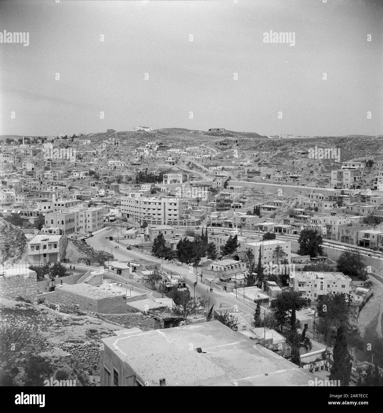 Middle East 1950-1955: Jordan - Amman Overview of the city Date: 1950 ...