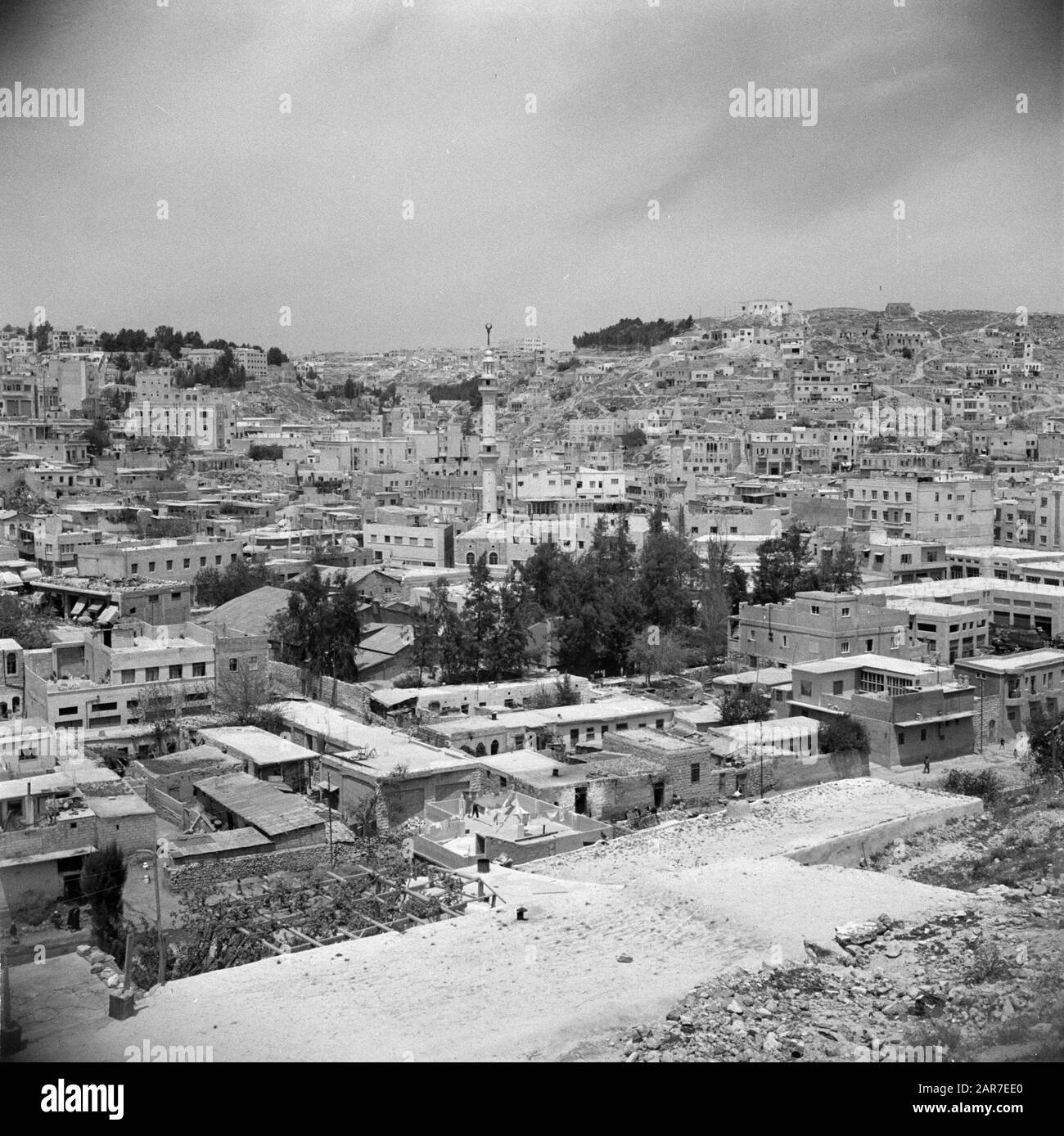 Middle East 1950-1955: Jordan - Amman Overview of the city Date: 1950 ...