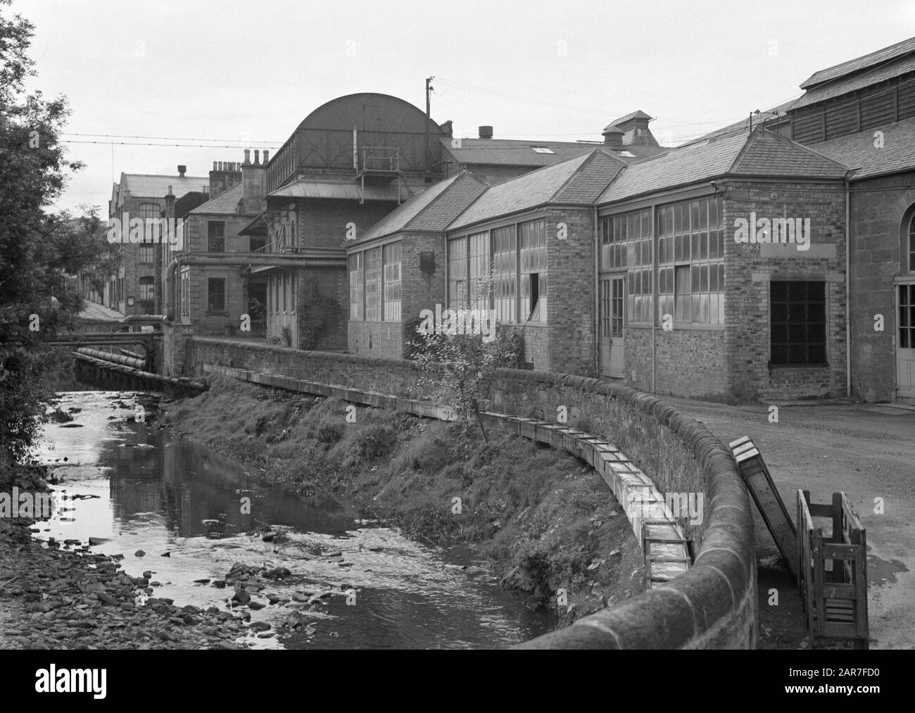 Scotland - Paper industry in Midlothian Paper mill along the Esk River ...