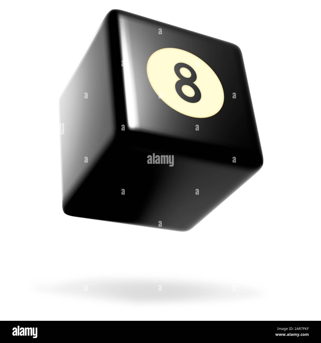 Square Pool Ball bouncing on a white background Stock Photo - Alamy