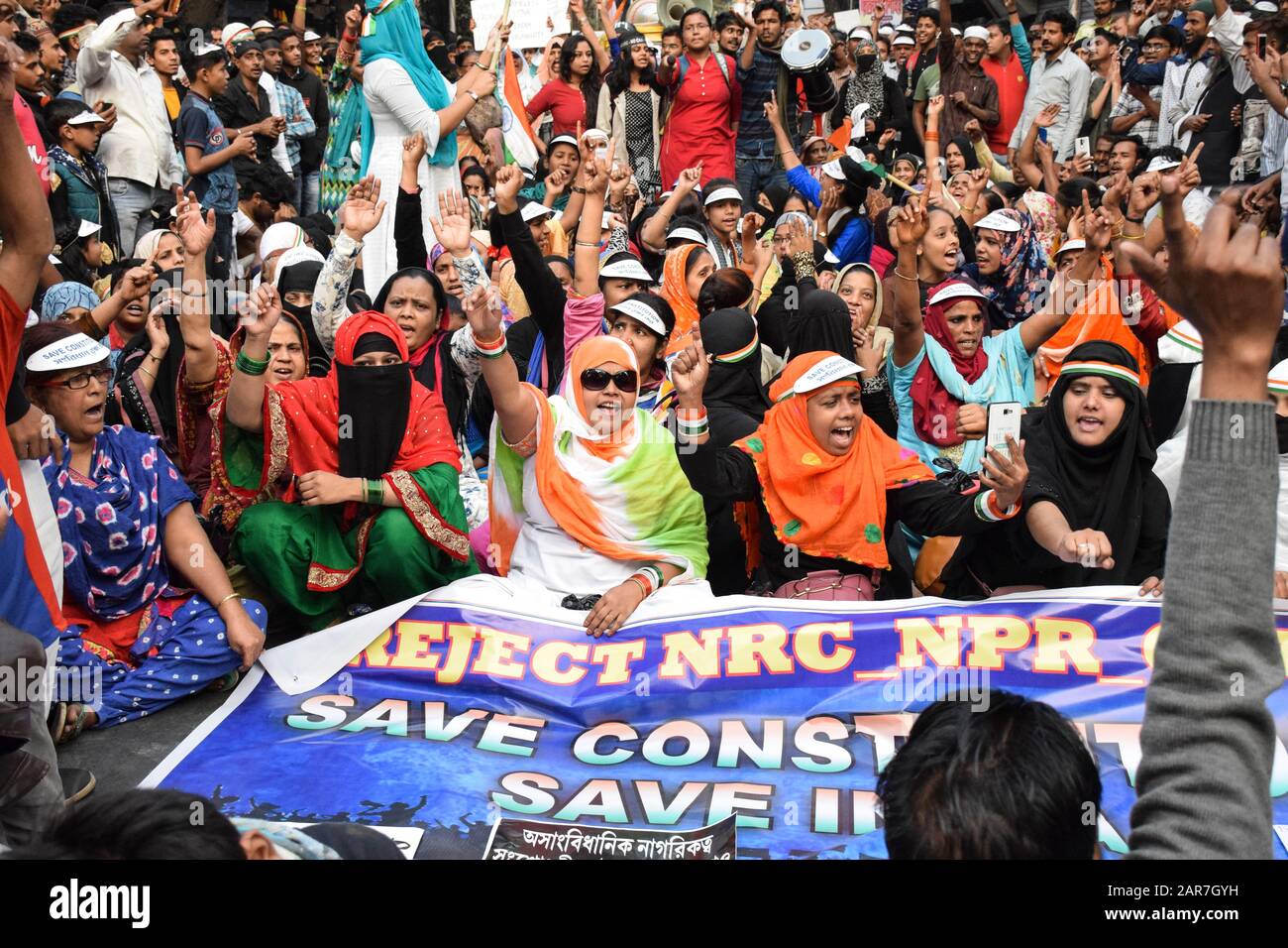 Women protest in kolkata hi-res stock photography and images - Alamy