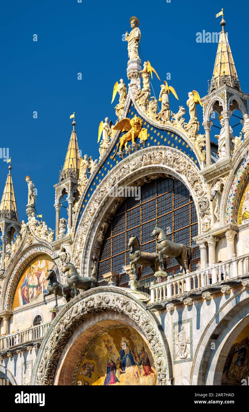Basilica di San Marco (Saint Mark`s Basilica) in Venice, Italy ...