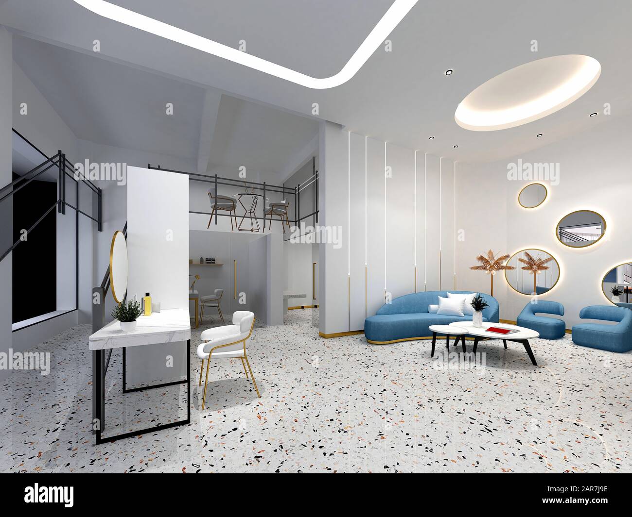 3d render spa beauty saloon Stock Photo - Alamy