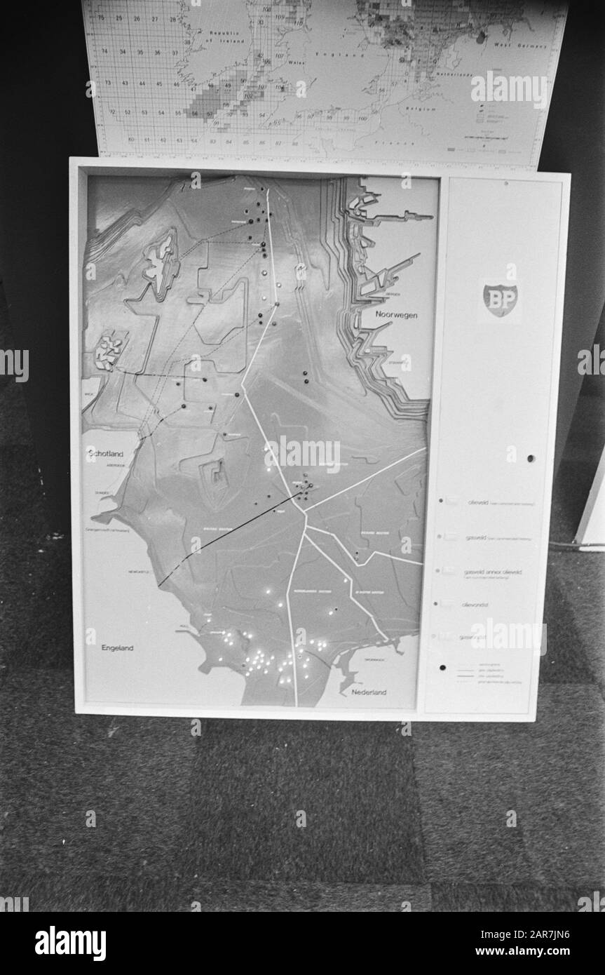 Petrotech 76 in RAI, Amsterdam; map of drilling in North Sea Date ...