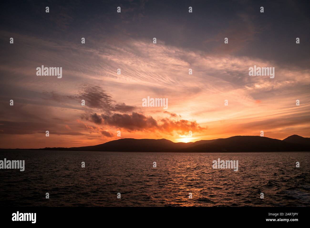 Scottish island sunset hi-res stock photography and images - Alamy