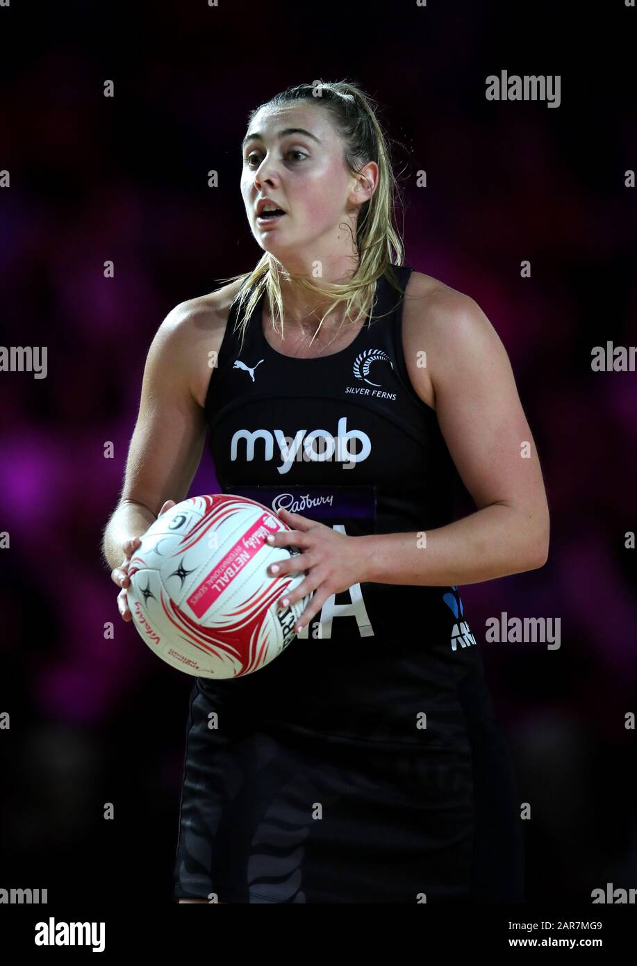 New Zealand’s Gina Crampton during the Vitality Netball Nations Cup ...