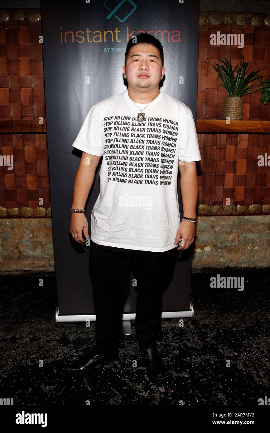 Damien Bell at the Instant Karma panel discussion at the cabin, January ...