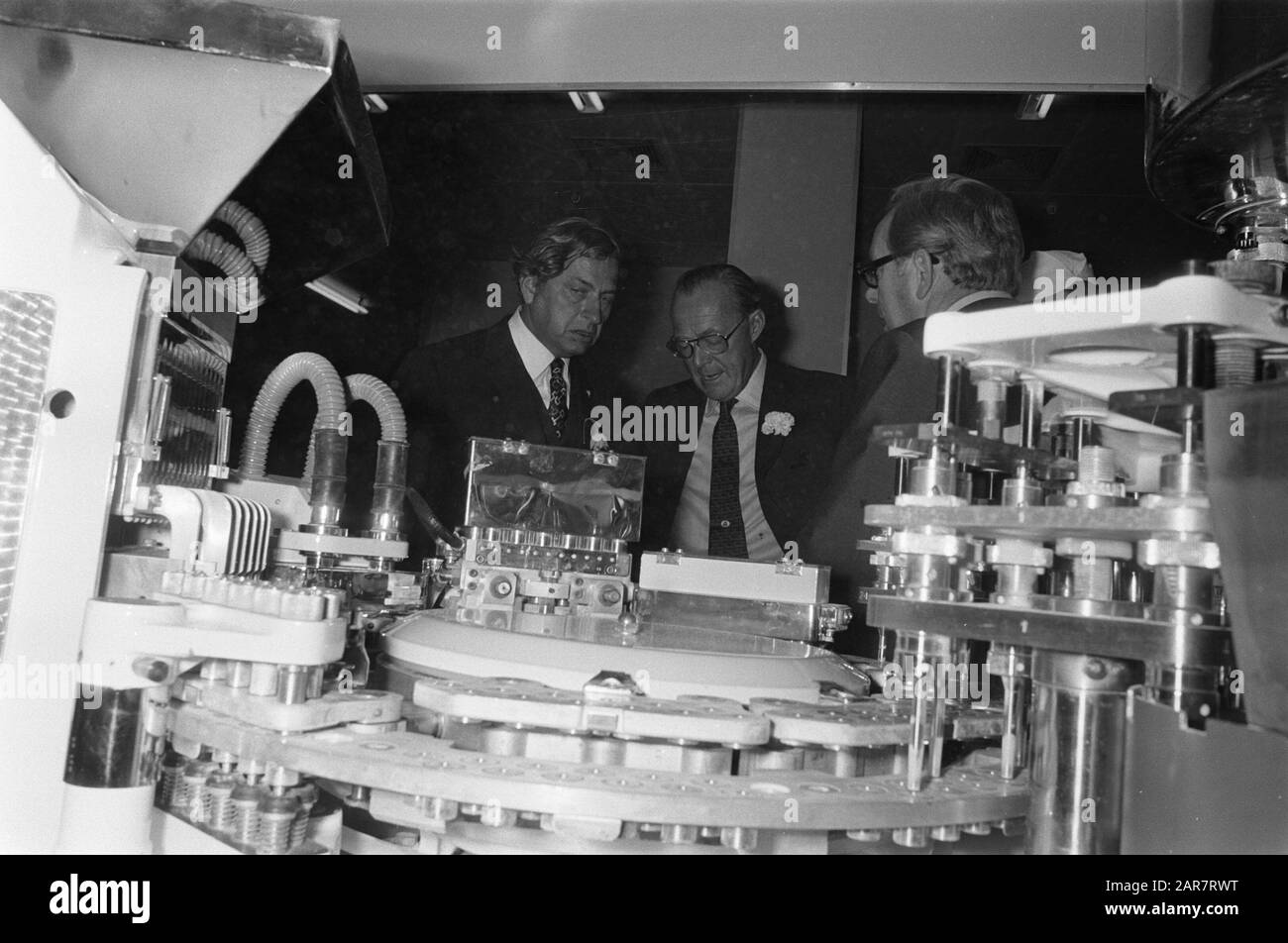 Prins Bernhard opens new building of Merck, Scharp en Dohme in Haarlem ...