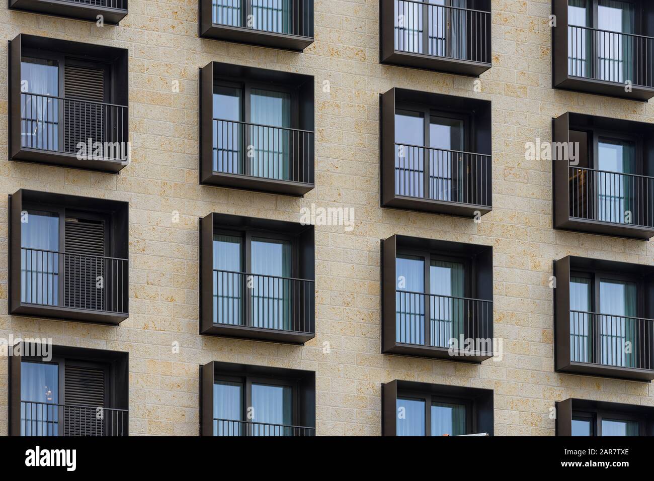 black frame and shuttered window black windows of the Stock Photo - Alamy