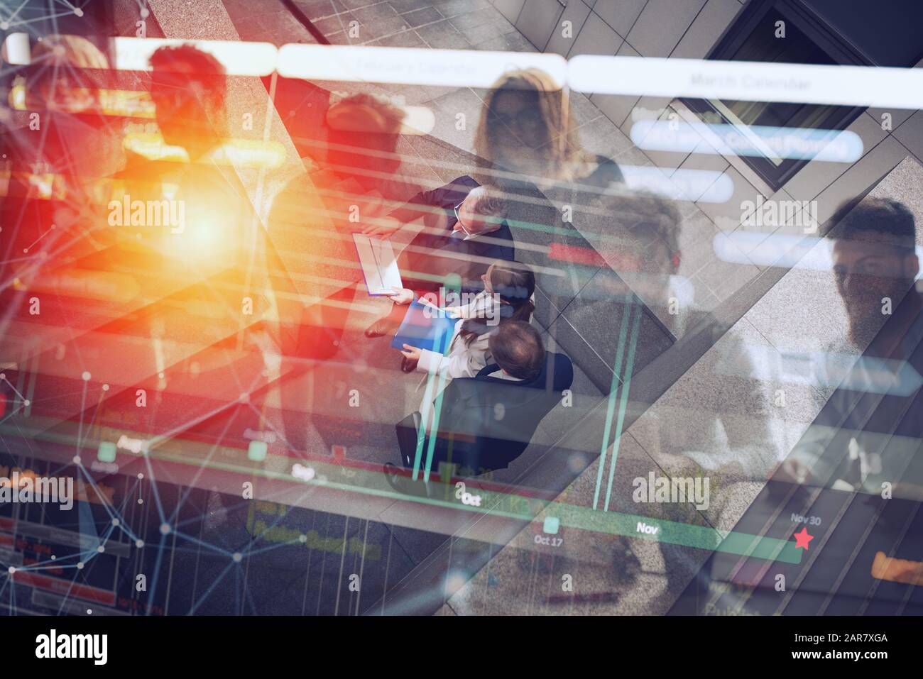 Business people that work together in office. Concept of teamwork and ...