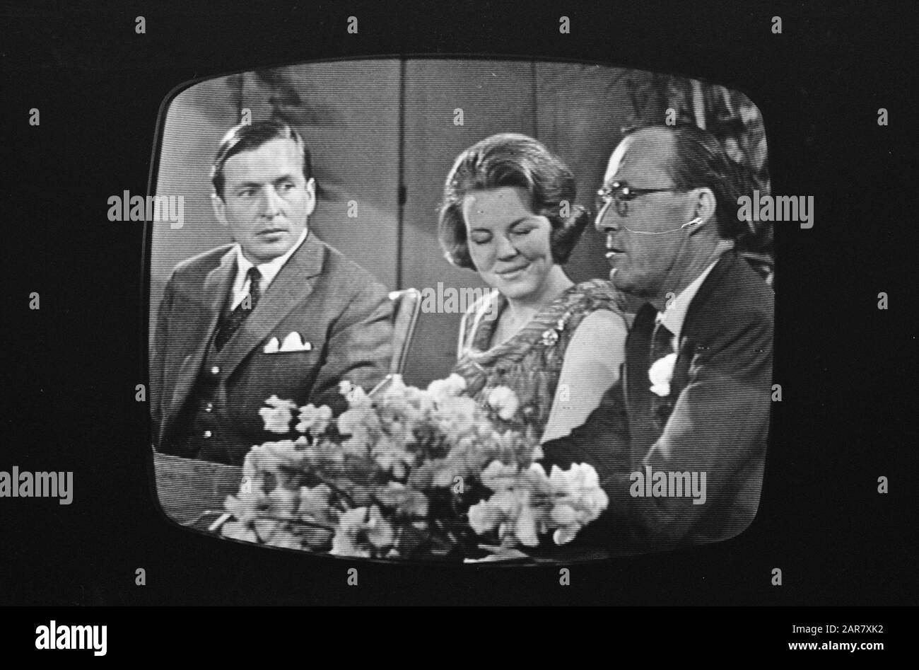 Princess Beatrix and Claus von Amsberg during interview of Queen ...
