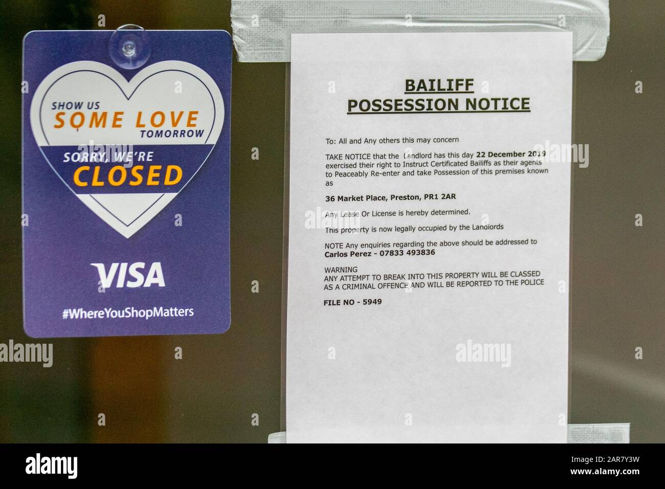 Eviction notice sign hi-res stock photography and images - Alamy