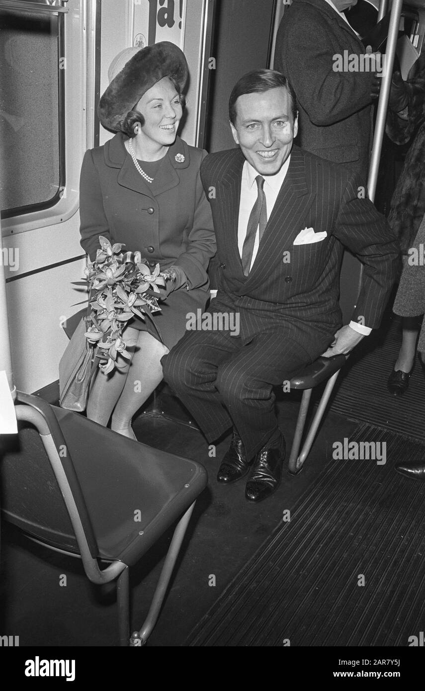 Princess Beatrix and prince Claus make first ride Rotterdam metro ...