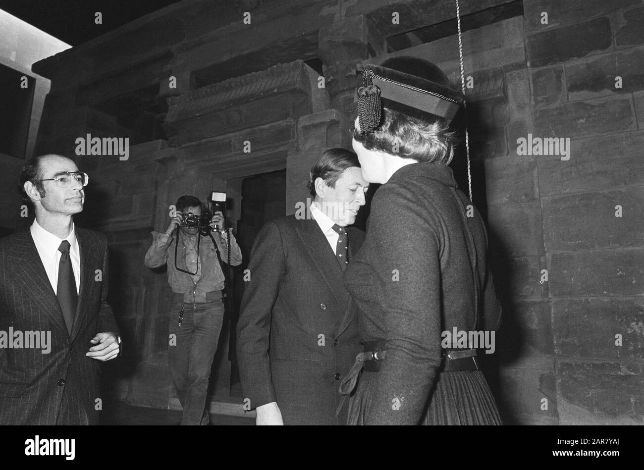 Princess Beatrix and Prince Claus attend the inauguration of the temple ...