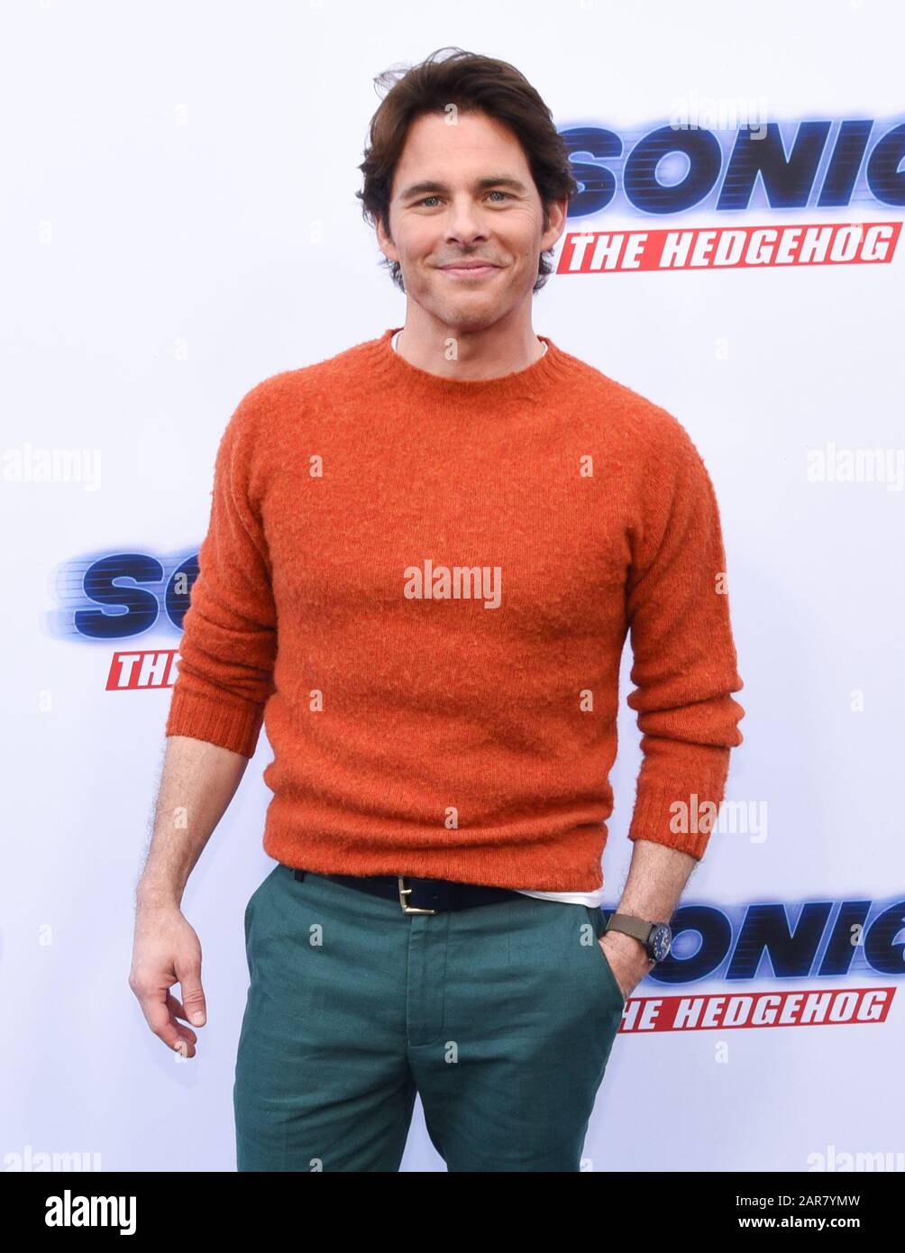 25 January 2020 - Hollywood, California - James Marsden. ''Sonic The ...