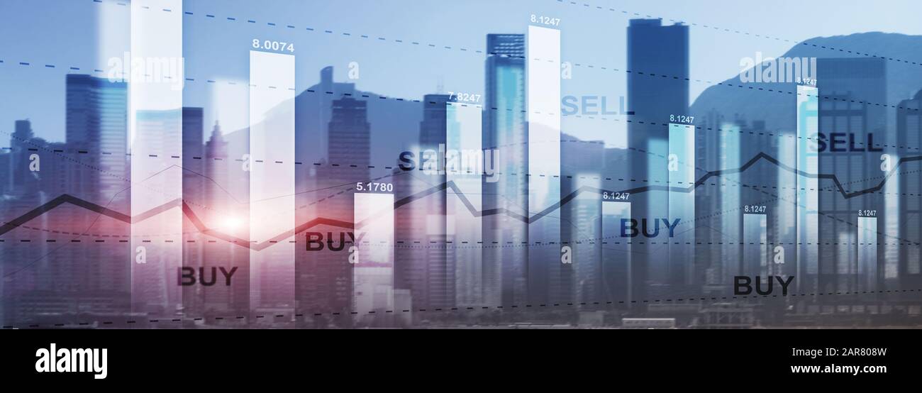 Trading Finance stock market graph chart diagram business forex ...