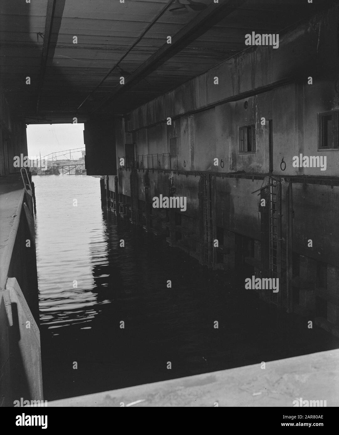 Reportage from IJmuiden. Schnellboot bunker Date: 1945 Location ...