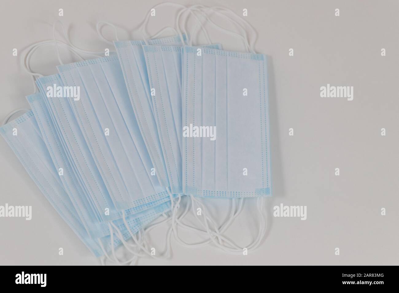 Blue protective mask isolated closeup - Image Stock Photo - Alamy