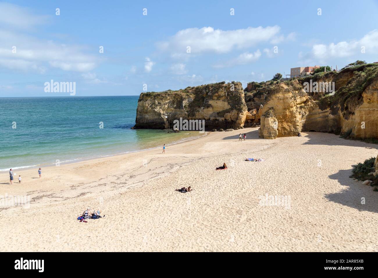 People on beach, Lagos, Algarve, Portugal Stock Photo - Alamy
